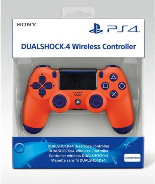 Controle DualShock 4 Wireless Controller Sunset Orange - PS4 - Game ...