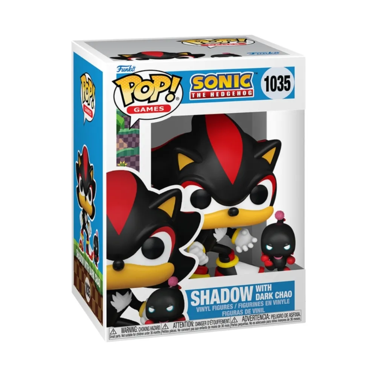 Funko Pop Sonic The Hedgehog 1035 Shadow With Dark Chao - Game Games ...