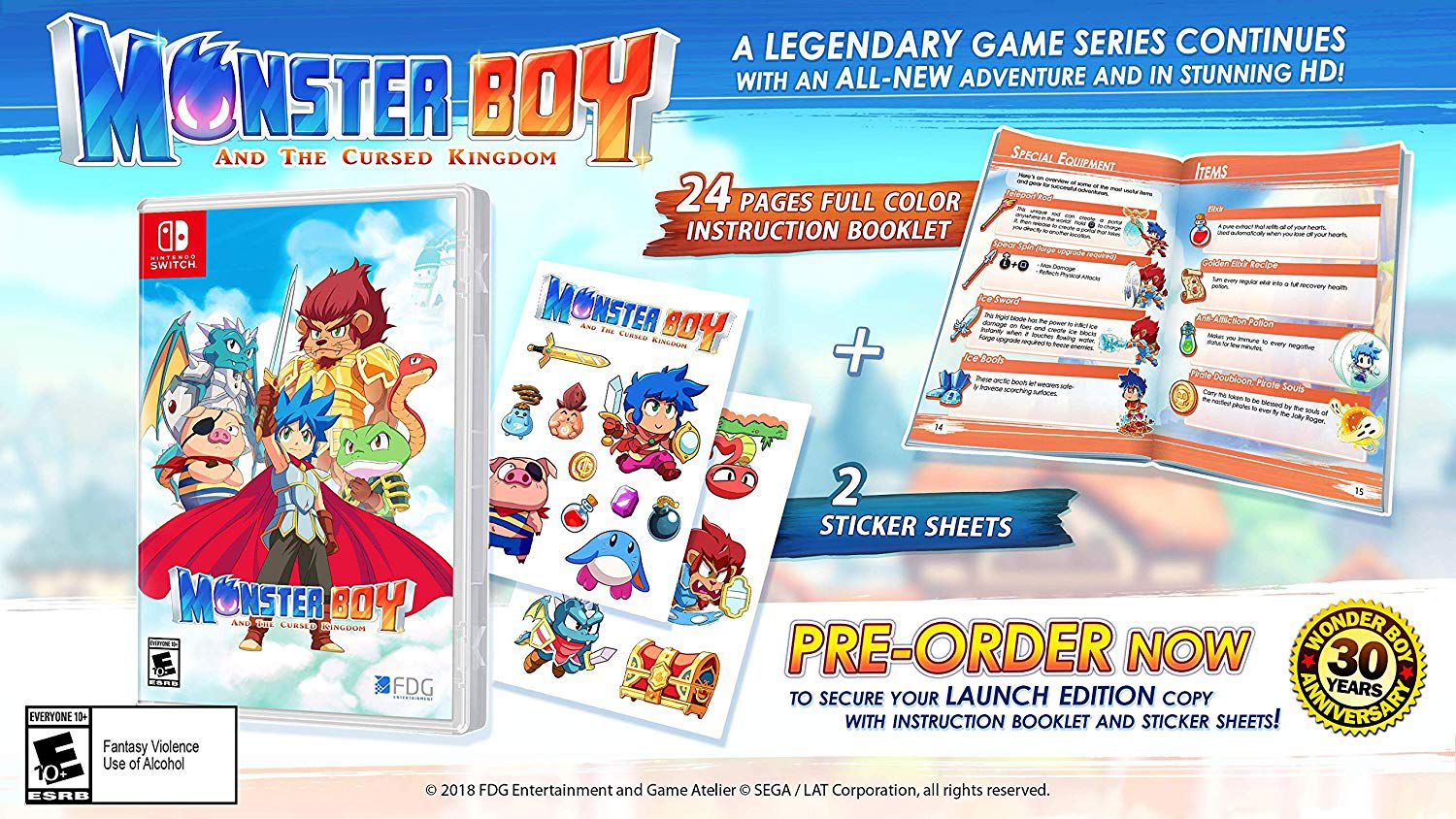 Monster Boy and the Cursed Kingdom - Switch - Game Games - A Loja Mais ...