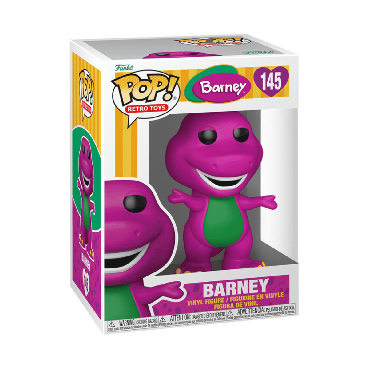 Funko Pop Barney 145 Barney The Dinosaur - Game Games - A Loja Mais POP ...