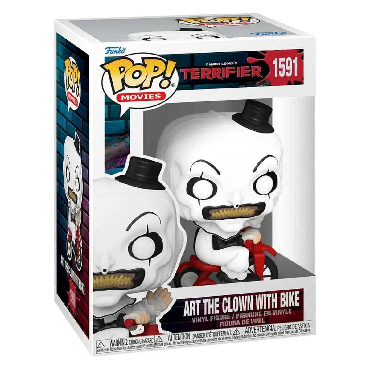 Funko Pop Terrifier 1591 Art The Clown With Bike - Game Games - A Loja ...