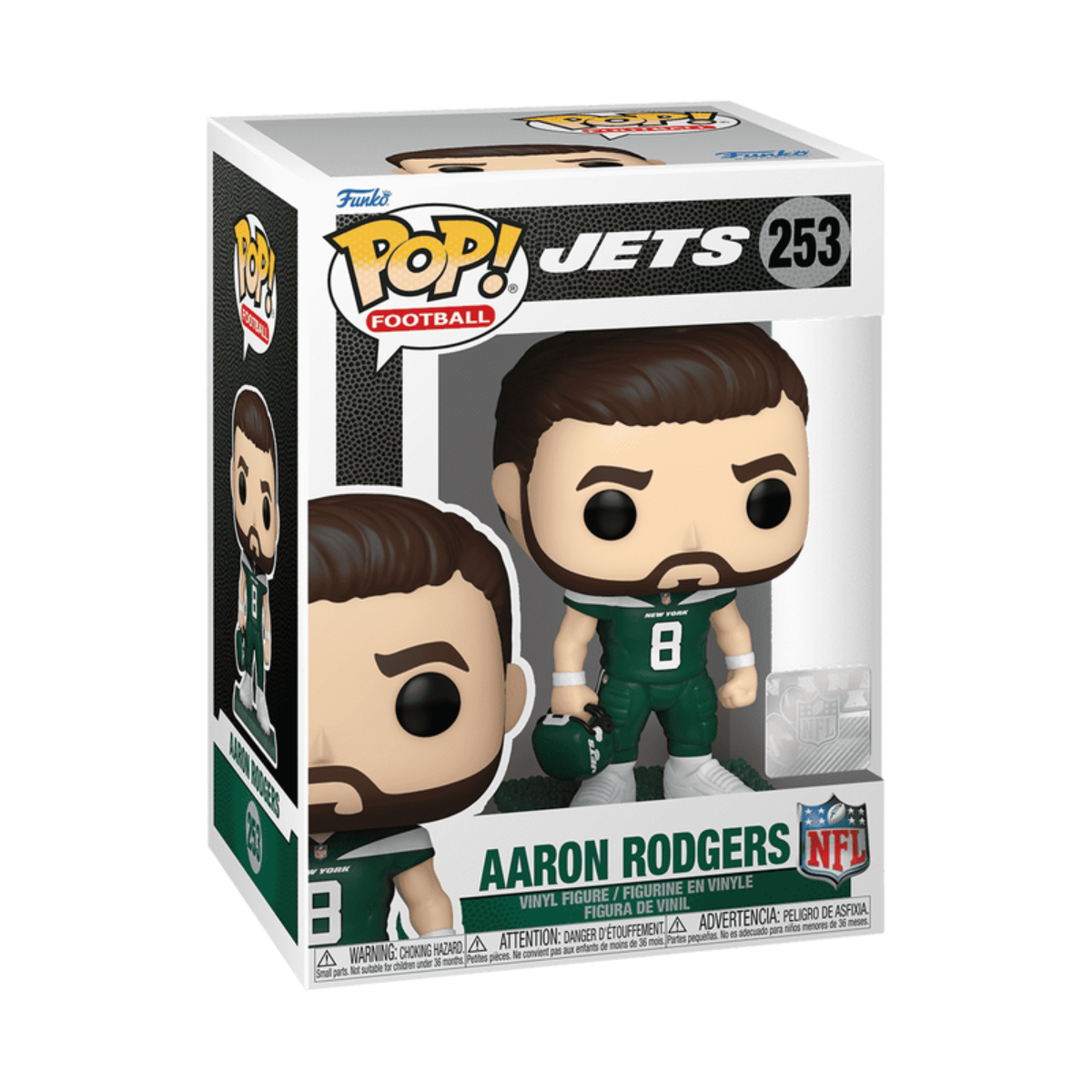 Funko Pop NFL 253 Aaron Rodgers Jets - Game Games - A Loja Mais POP do ...