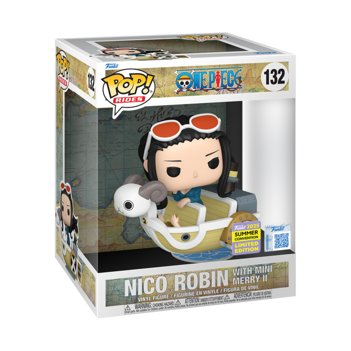 Funko Pop One Piece 132 Nico Robin w/ Mini Merry II Exclusive - Game ...