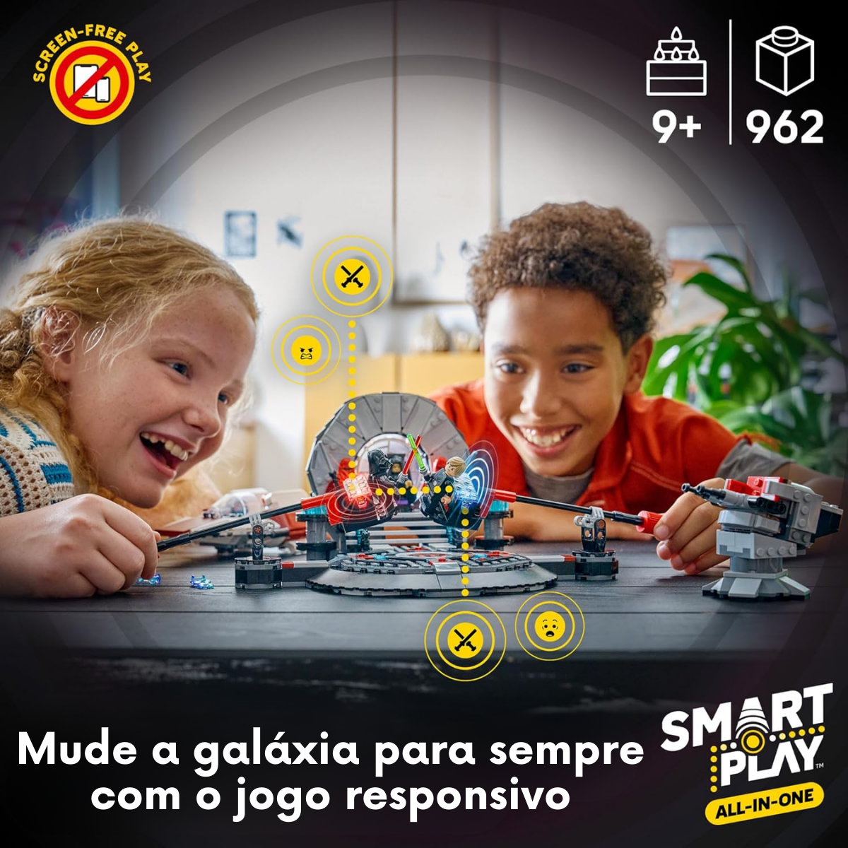 LEGO Star Wars Smart Play Throne Room Duel & A-Wing - 75427 - Game ...