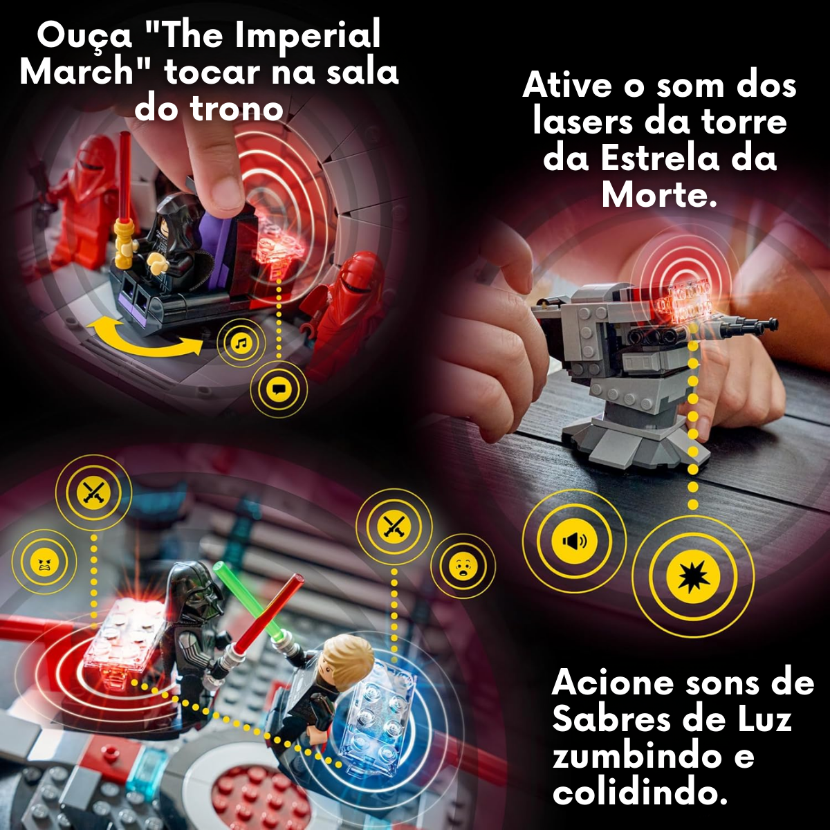 LEGO Star Wars Smart Play Throne Room Duel & A-Wing - 75427 - Game ...