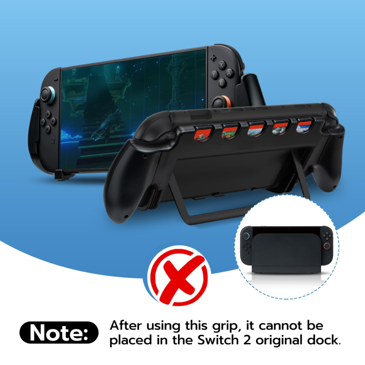 Console Grip com 5 Game Slots para Nintendo Switch 2 - Game Games - A ...