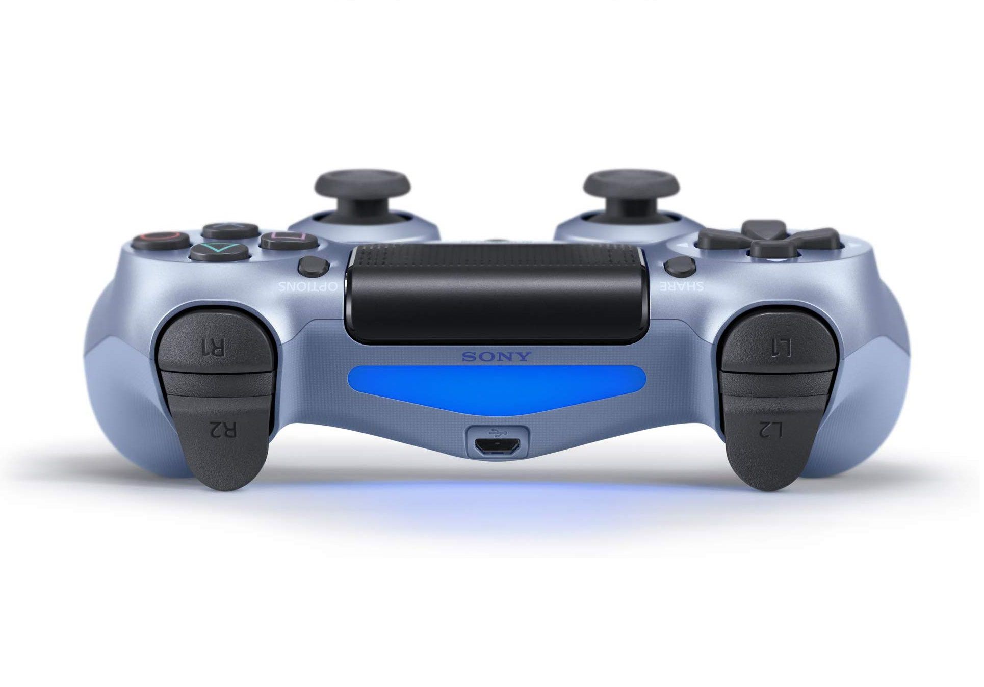 Controle DualShock 4 Wireless Controller Titanium Blue - PS4 - Game ...