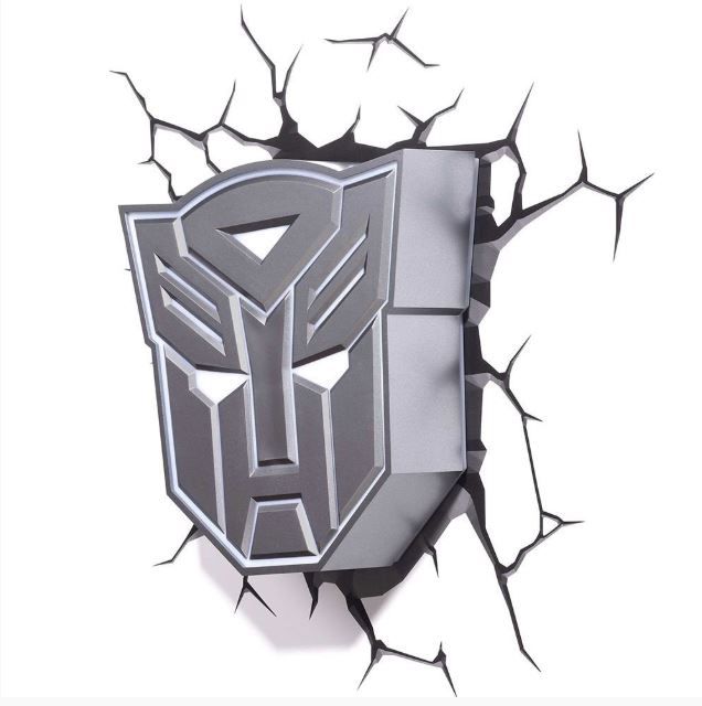 Luminária 3D Light FX Transformers Escudo Autobots - Game Games - A ...