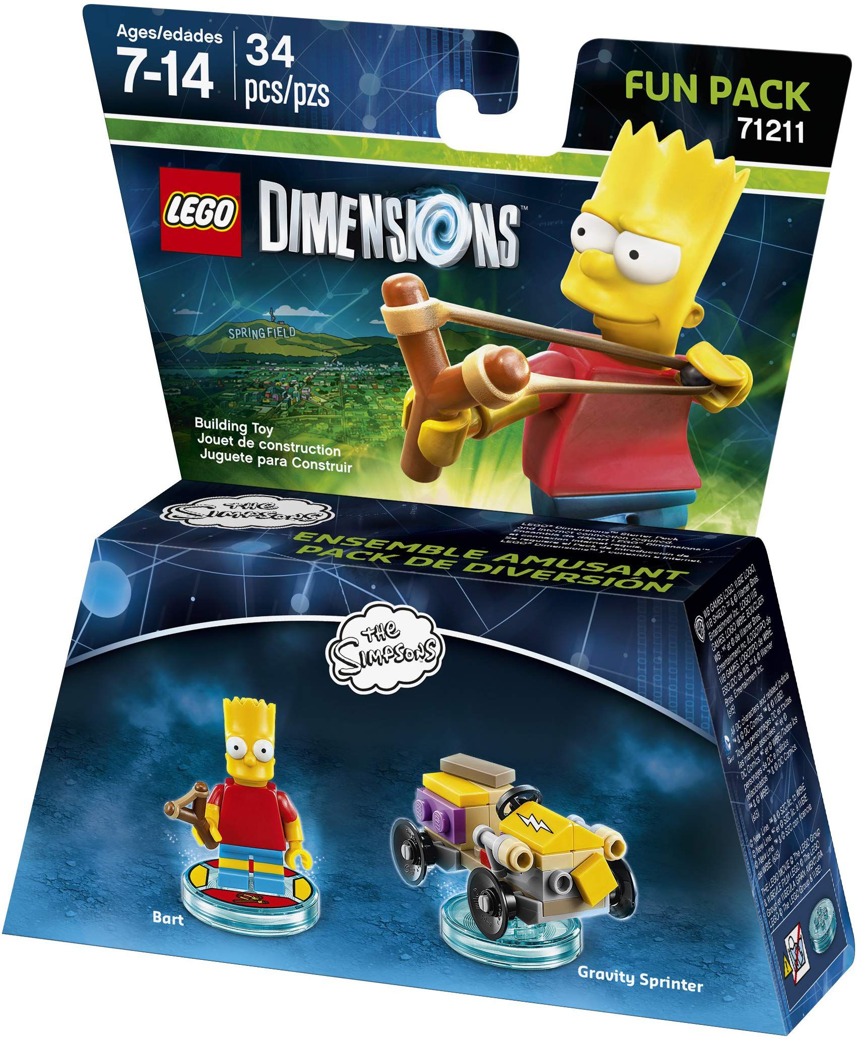 Simpsons Bart Fun Pack - Lego Dimensions - Game Games - A Loja Mais POP ...