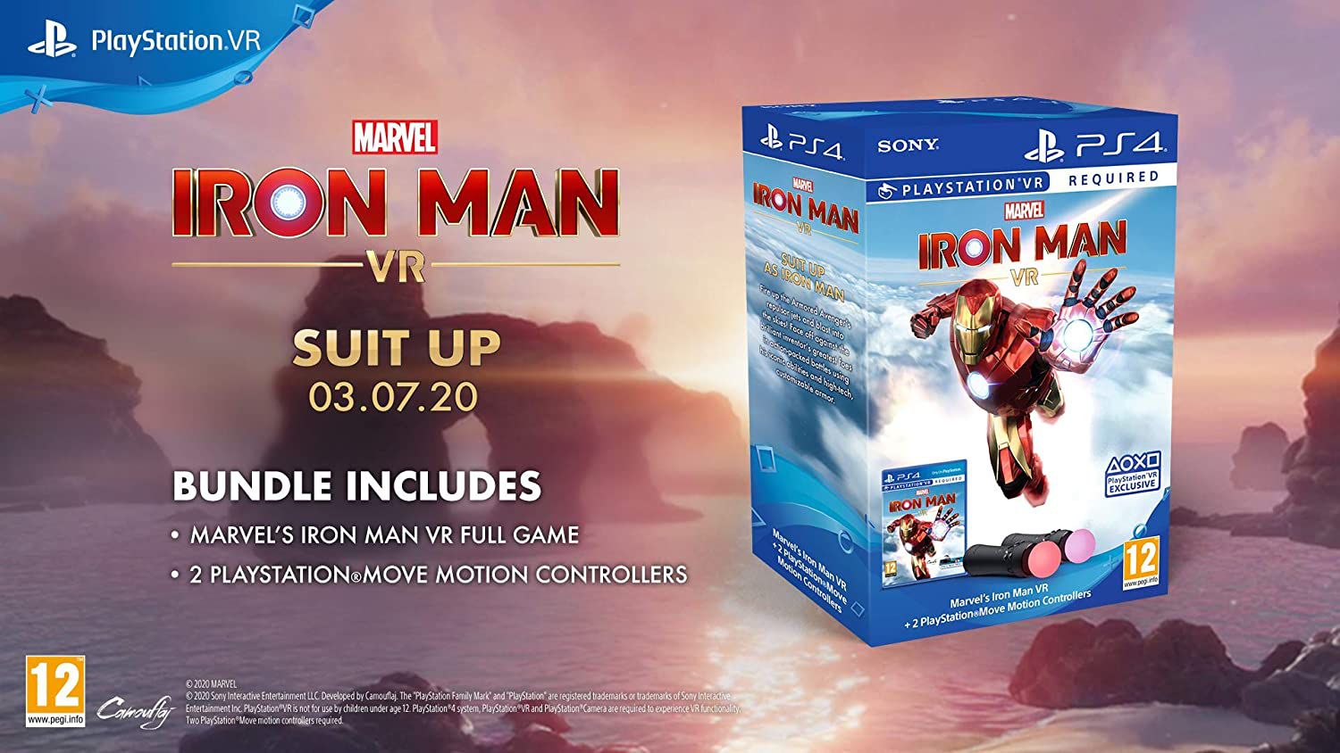 Marvel’s Iron Man VR PlayStation Move Controller Bundle - PS4 VR - Game ...
