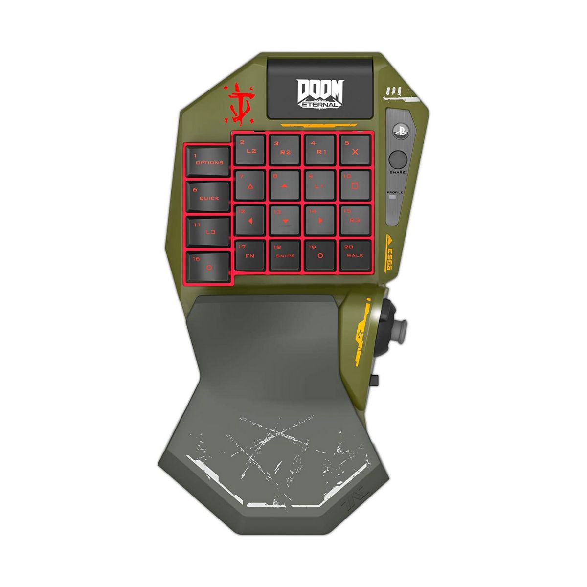 Mouse + Teclado Programável Hori TAC Pro Type M2 Doom Edition PS3/ PS4 ...