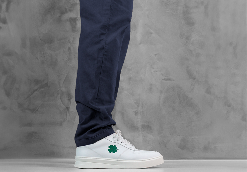 Tênis Couro Branco Barcelona Design | Trevo - Barcelona Design | Site ...