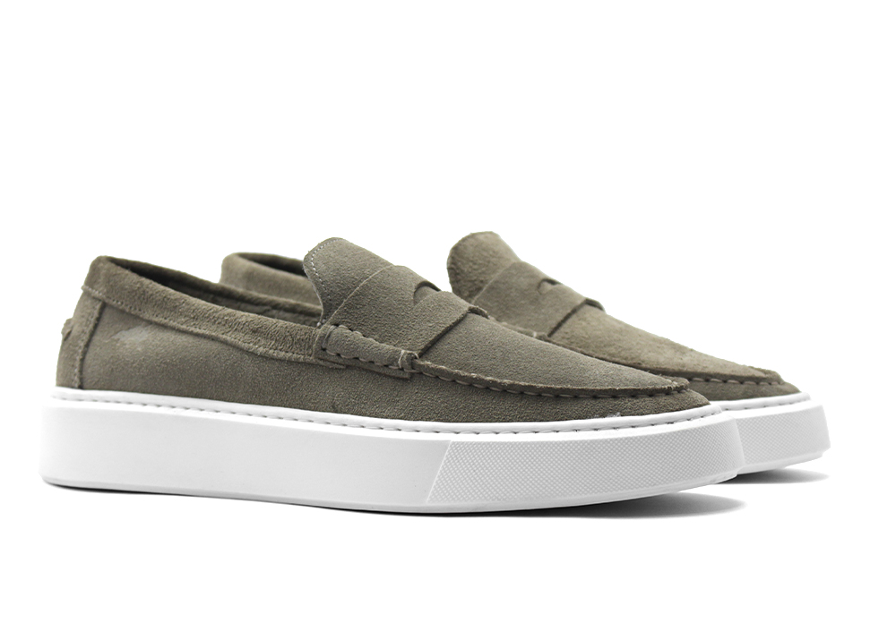 Tênis Loafer Couro Cinza Barcelona Design - Barcelona Design | Site ...