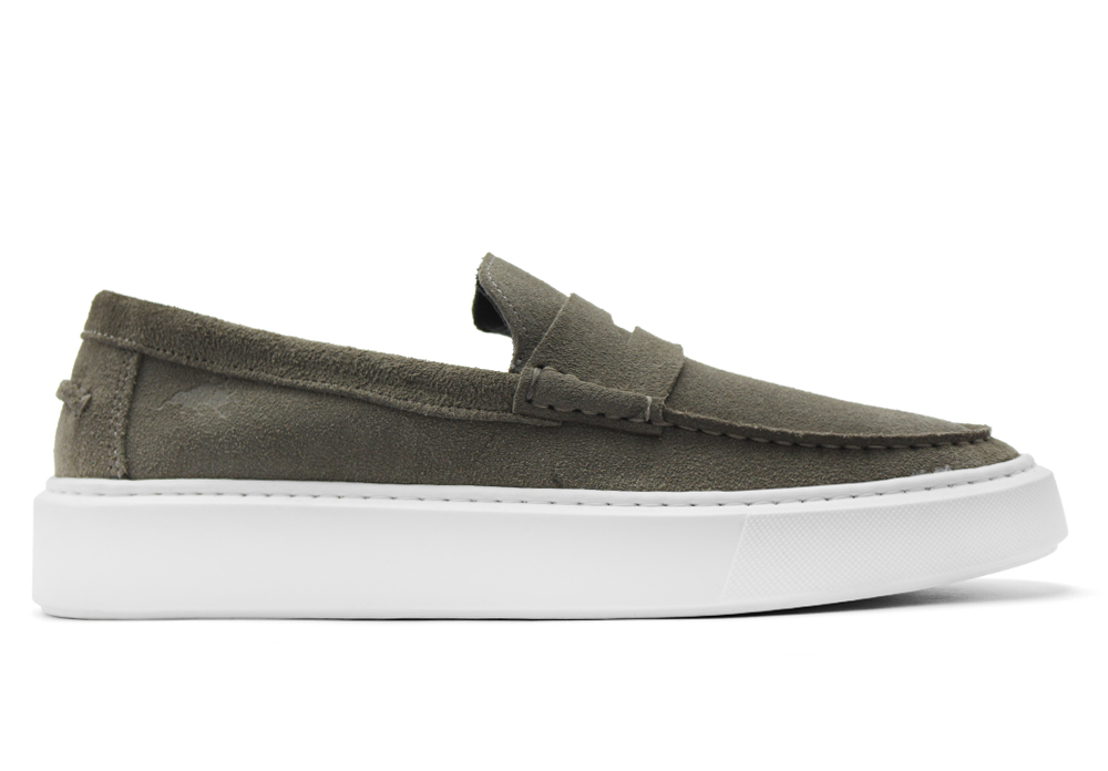 Tênis Loafer Couro Cinza Barcelona Design - Barcelona Design | Site ...