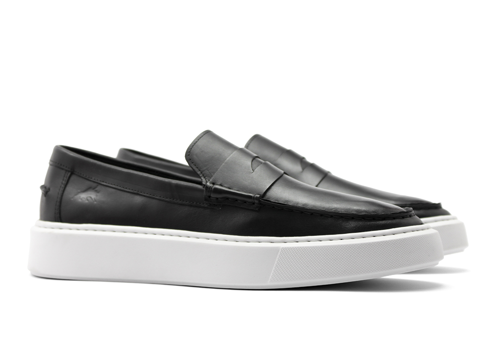 Tênis Loafer Couro Preto Barcelona Design - Barcelona Design | Site ...