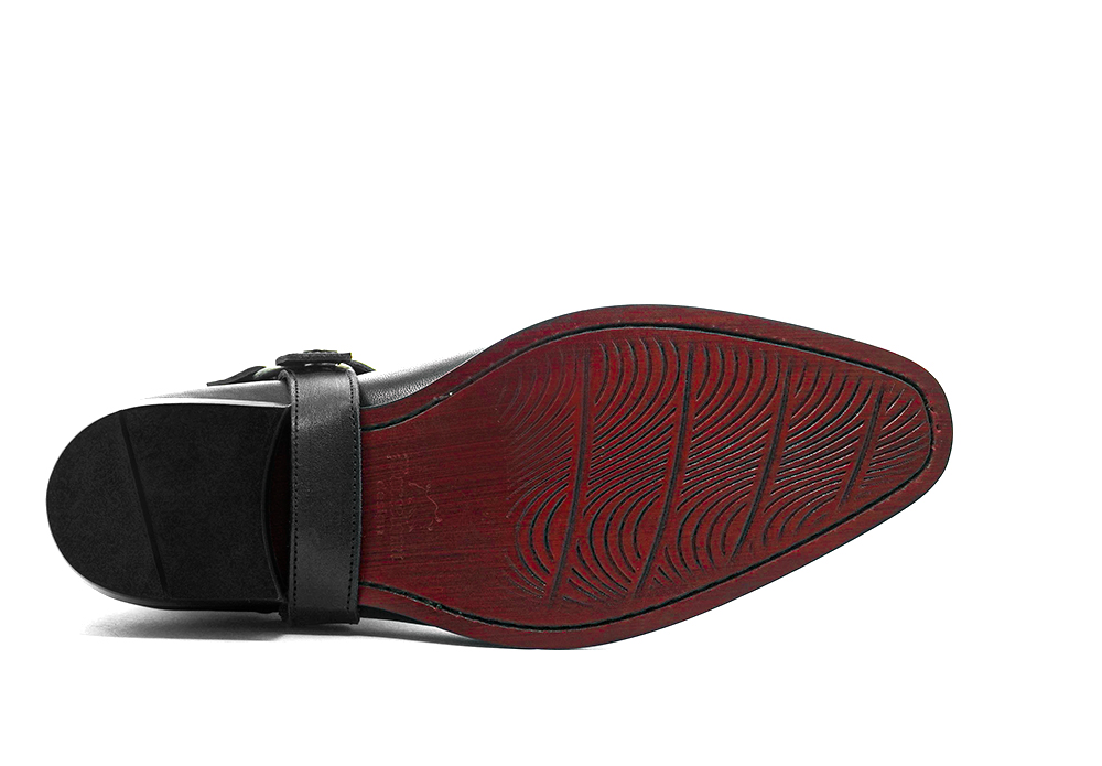 Bota Masculina Harness Couro Preto Barcelona Design - Barcelona Design ...