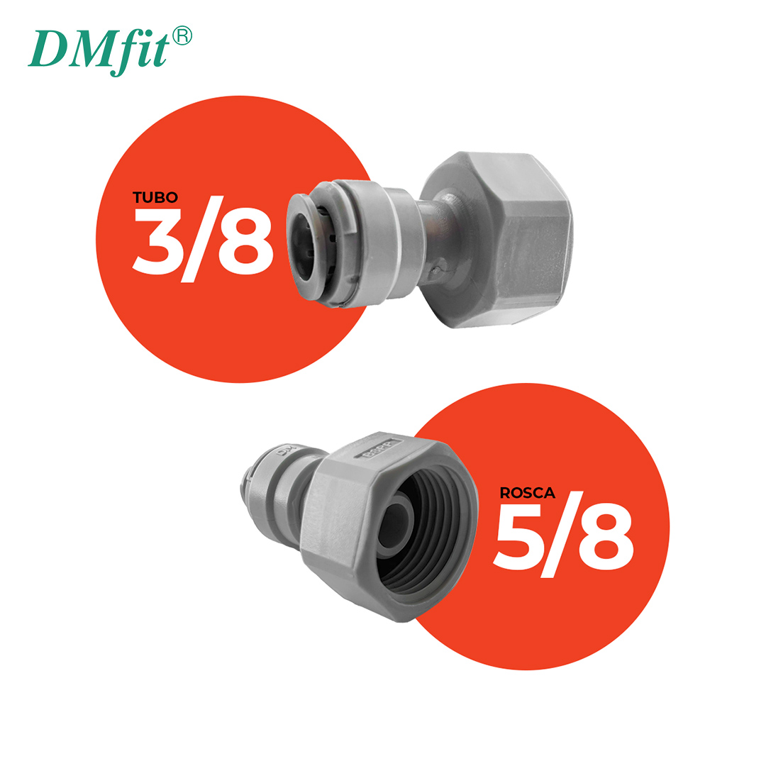 Engate Rápido DMfit® / Tubo 3/8" X Rosca BSPP 5/8" / AFAP 0608F - Loja Oficial Antonow®