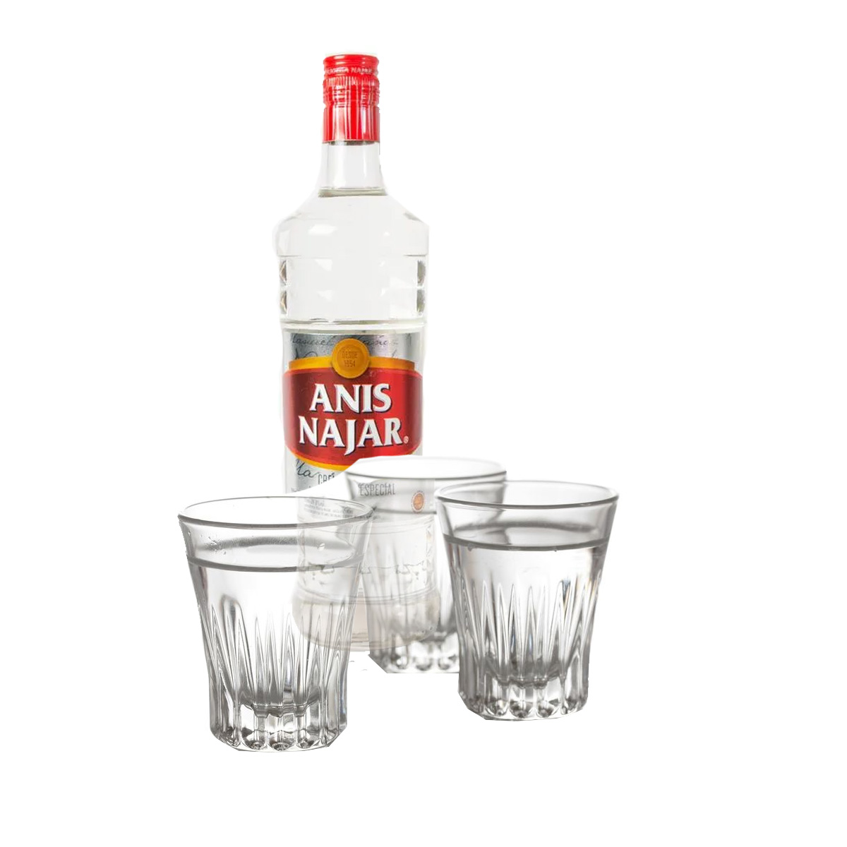 Anisado Licor De Anis Najar Crema 750 ml. Etiqueta Vermelha Original de ...