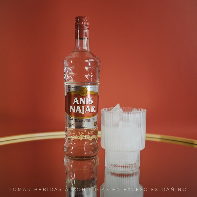Anisado Licor De Anis Najar Crema 750 ml. Etiqueta Vermelha Original de ...