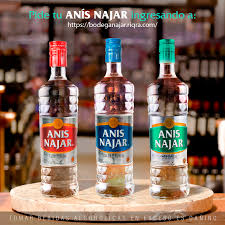 Anisado Licor De Anis Najar Crema 750 ml. Etiqueta Vermelha Original de ...