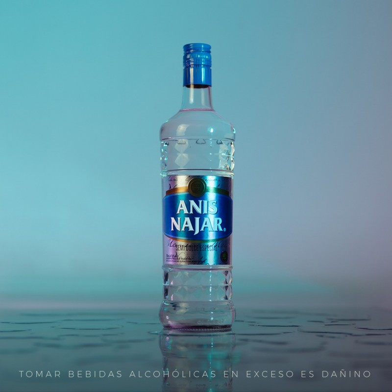 Anisado Anis Najar Semi Dulce Especial 750ml - Blue Label - Etiqueta ...