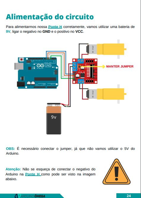 Kit Arduino Para Iniciantes Robô Autônomo 2.0 - Eletrônica Ômega