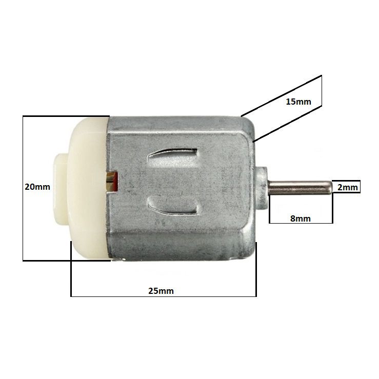 Mini Motor DC 3V - Eletrônica Ômega