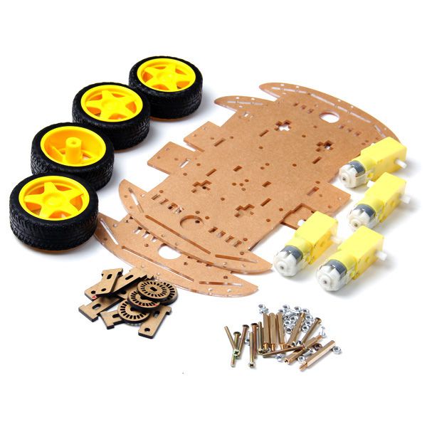 Kit Chassi 4WD Robô para Arduino - Eletrônica Ômega