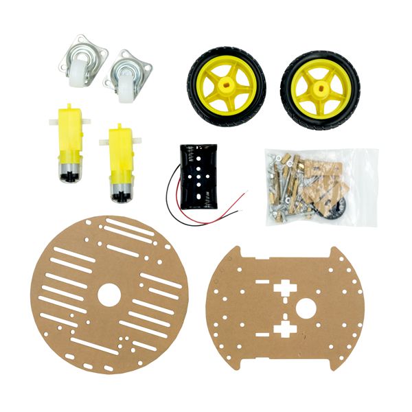 Kit Chassi Redondo 2WD Robô - Eletrônica Ômega