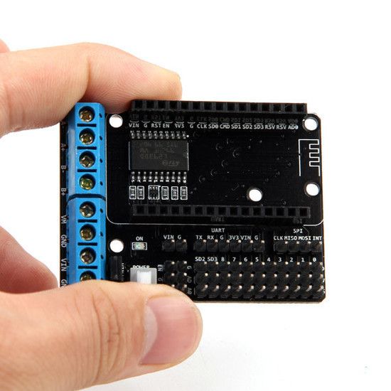Motor Shield para Módulo WiFi ESP8266 NodeMcu - Eletrônica Ômega