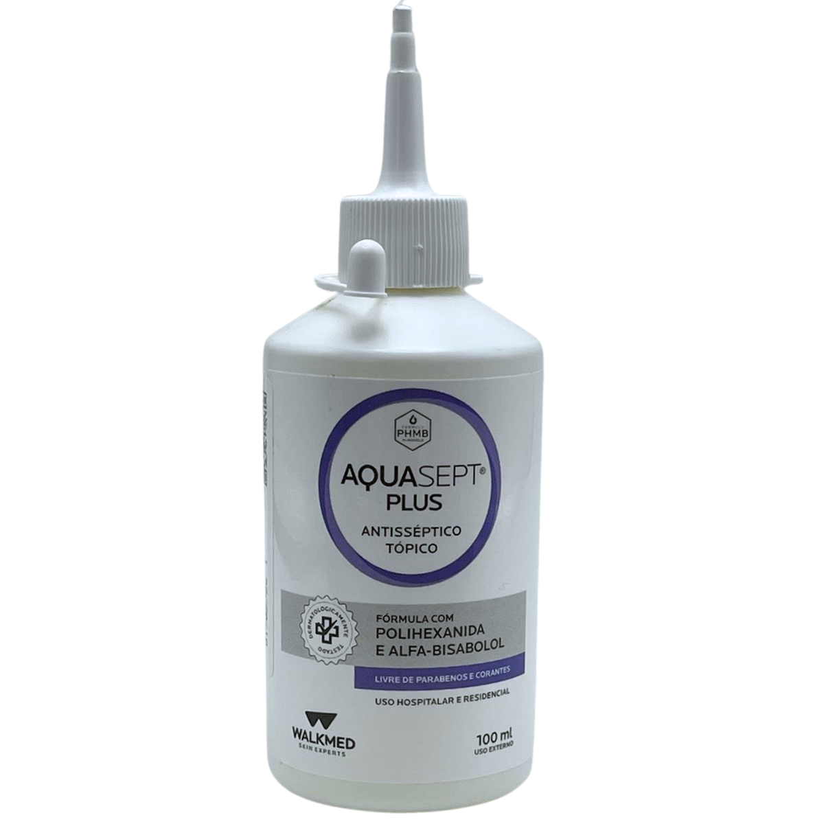 Aquasept Plus Solução Antisséptica PHMB 0,2% - Walkmed - RareMed Hospitalar