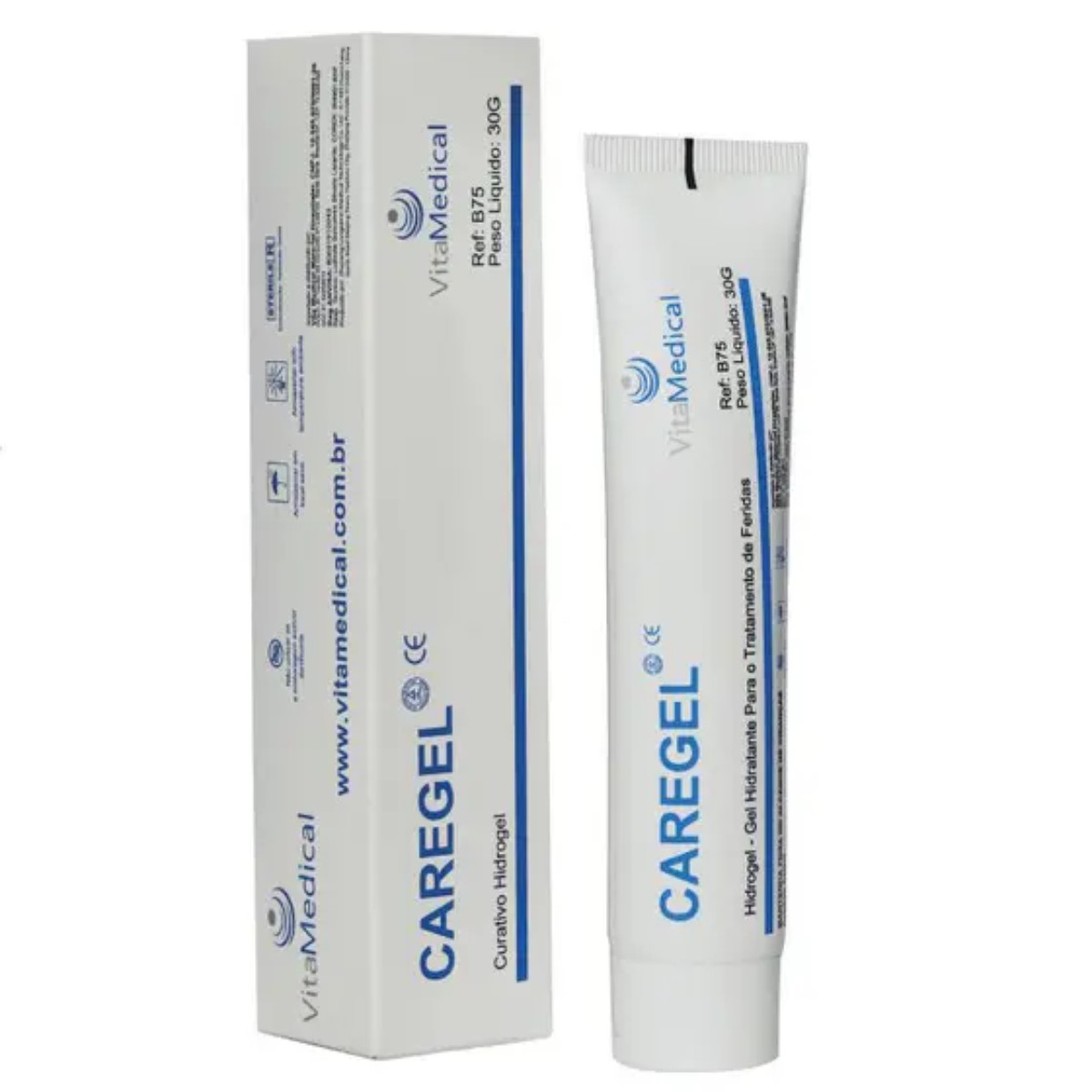 Curativo Hidrogel em Tubo Caregel Estéril - Vitamedical - RareMed ...