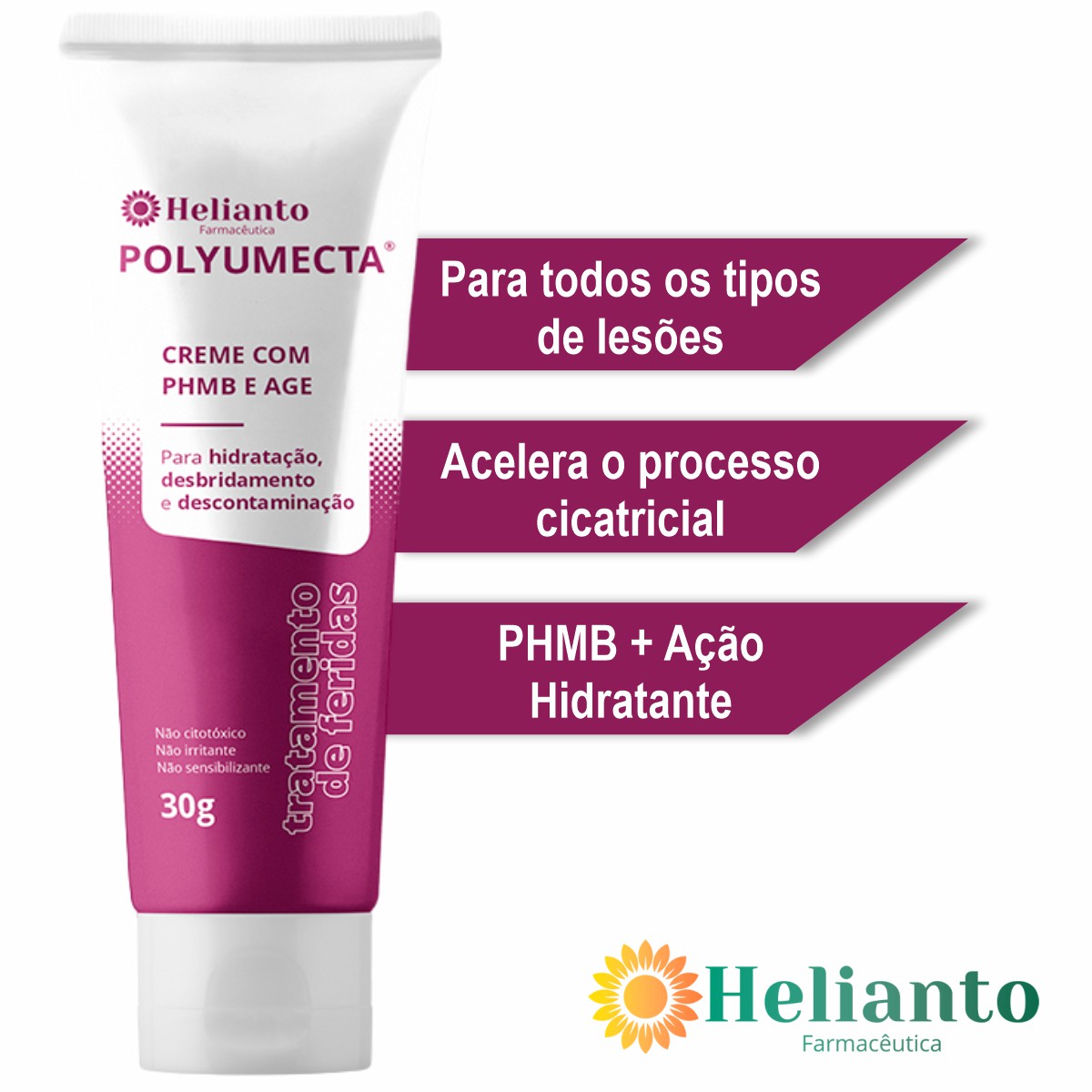 Creme Com Phmb Polyumecta Para Tratamento De Feridas - Helianto ...