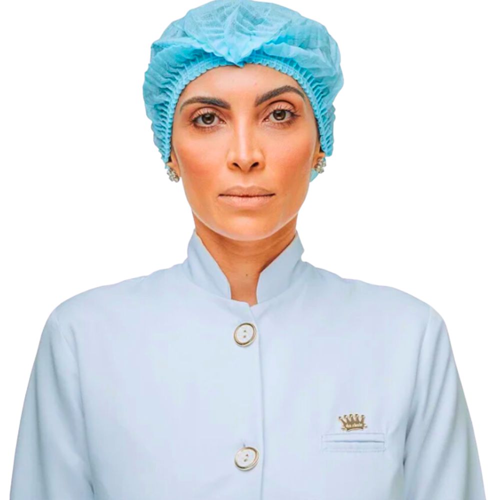 Touca Descartável com Elástico Azul - SPK Protection. Aproveite agora ...