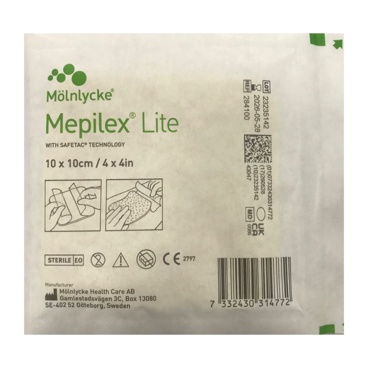 Curativo Mepilex Lite Espuma - Molnlycke - RareMed Hospitalar
