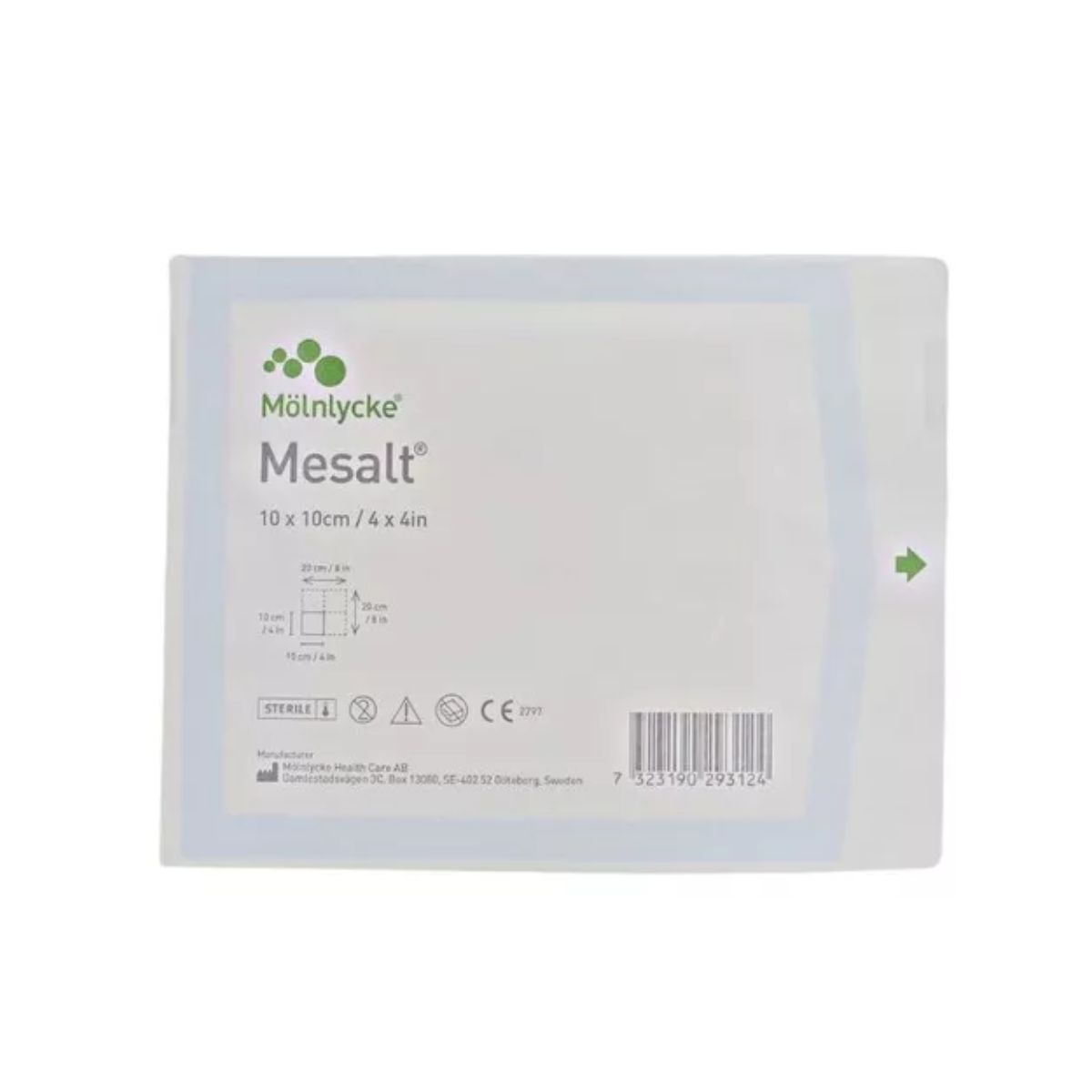 Curativo Mesalt Não Aderente 20% de Cloreto de Sódio- Molnlycke ...