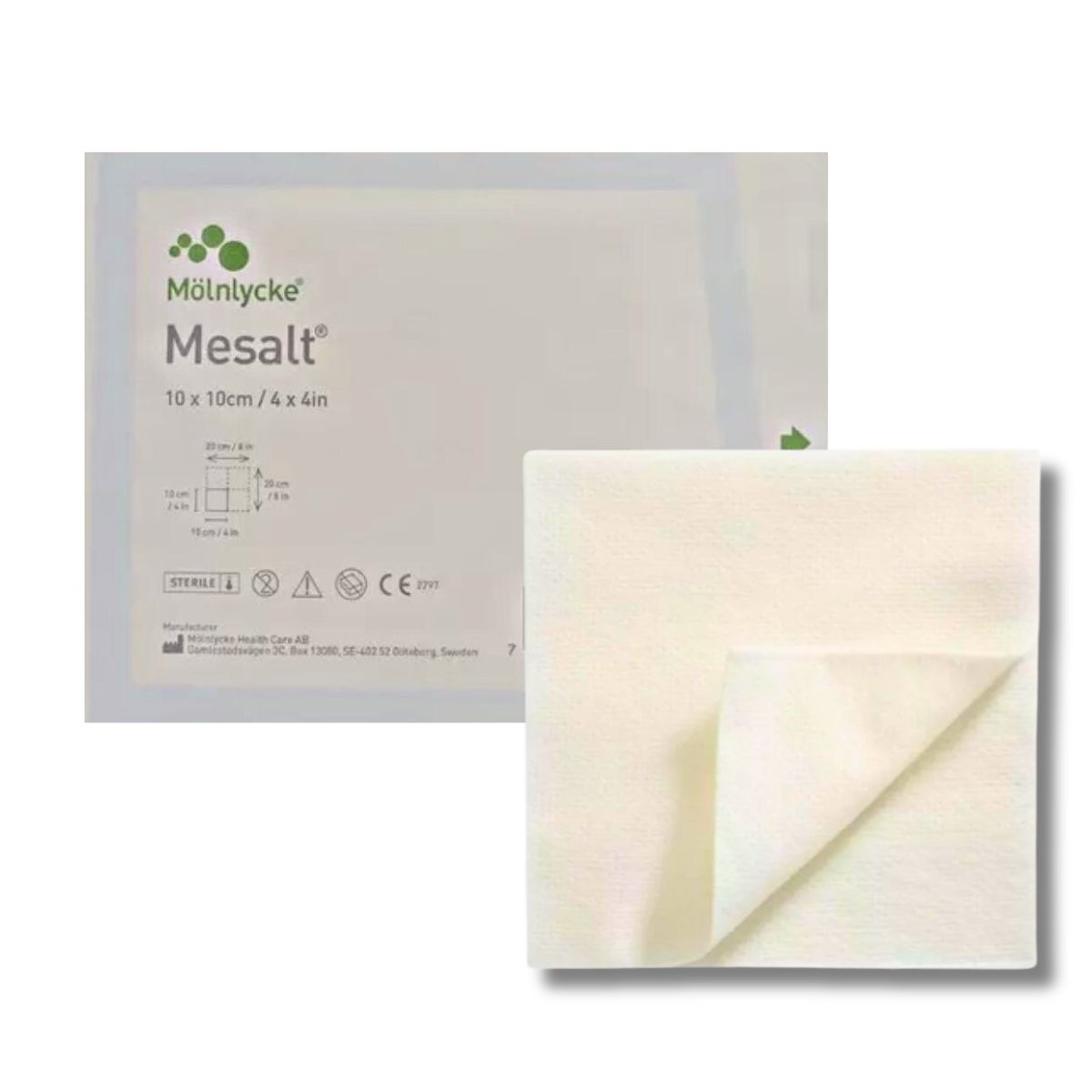 Curativo Mesalt Não Aderente 20% de Cloreto de Sódio- Molnlycke ...