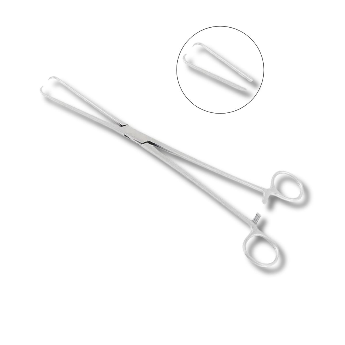 Pinça Pozzi 24cm P/ colo Uterino- Abc Instrumentos Cirúrgicos ( Unidade ...