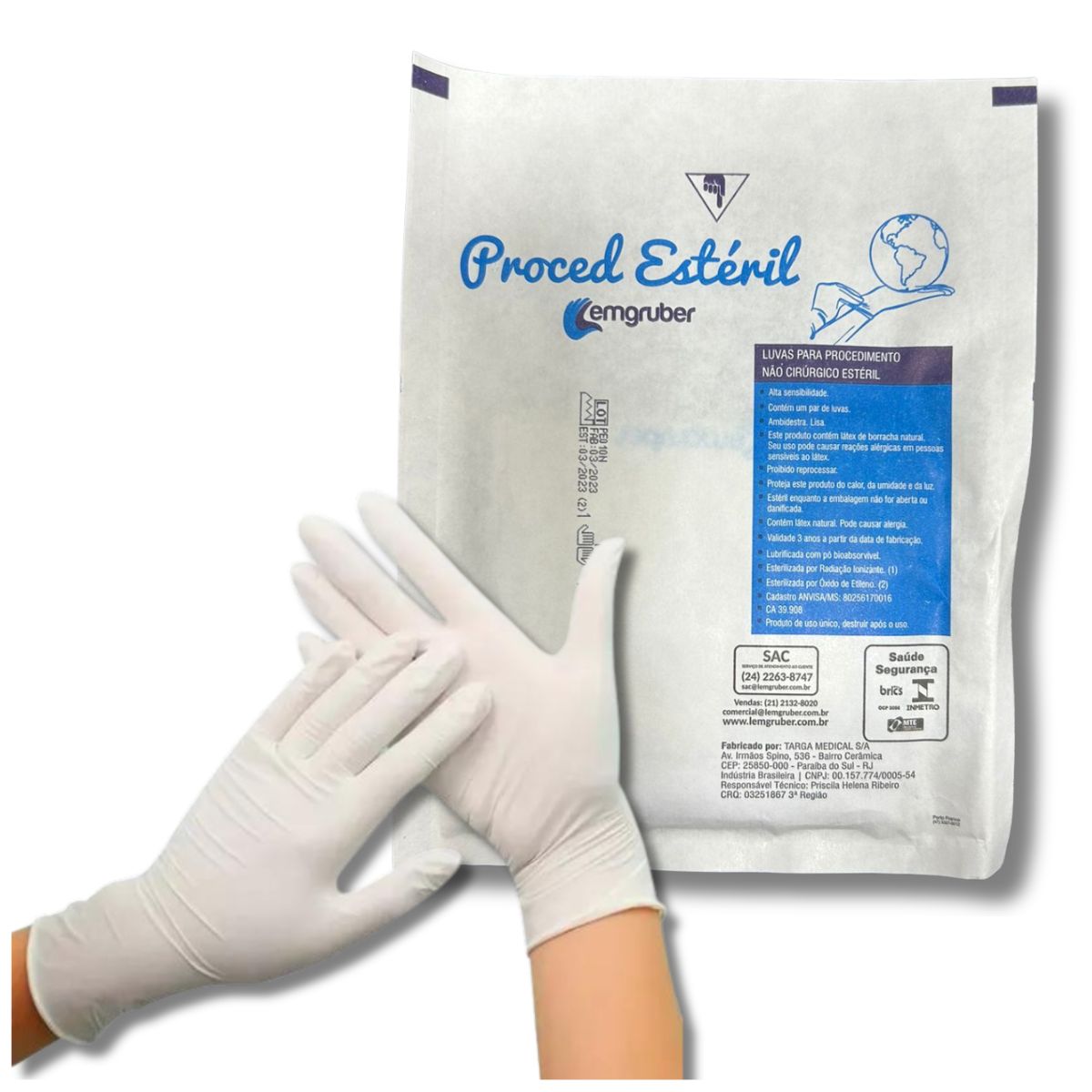 Luvas Estéreis 6,5 Lemgruber - Proteção e Qualidade | Ofertas | Promoç ...