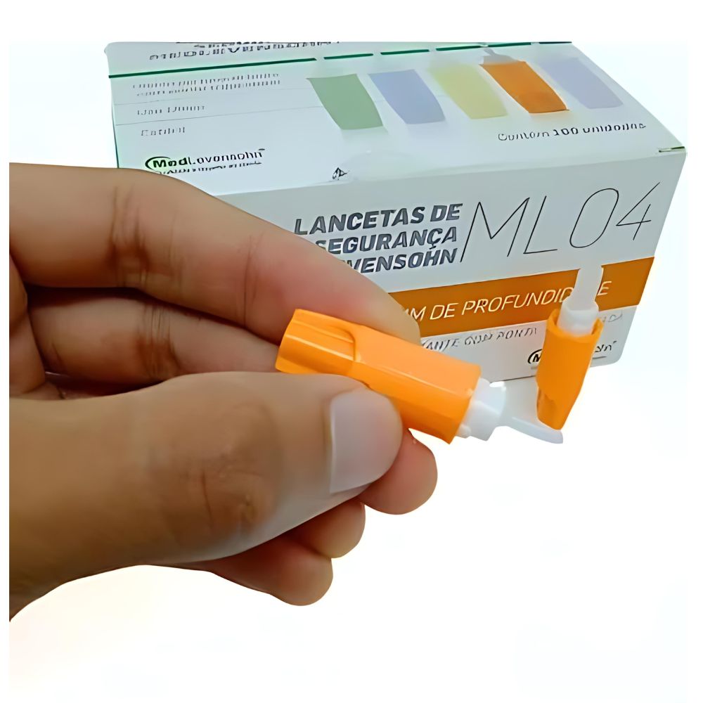 Lancetas Automáticas de Segurança 28G - 100 Unidades - MedLevensohn ...