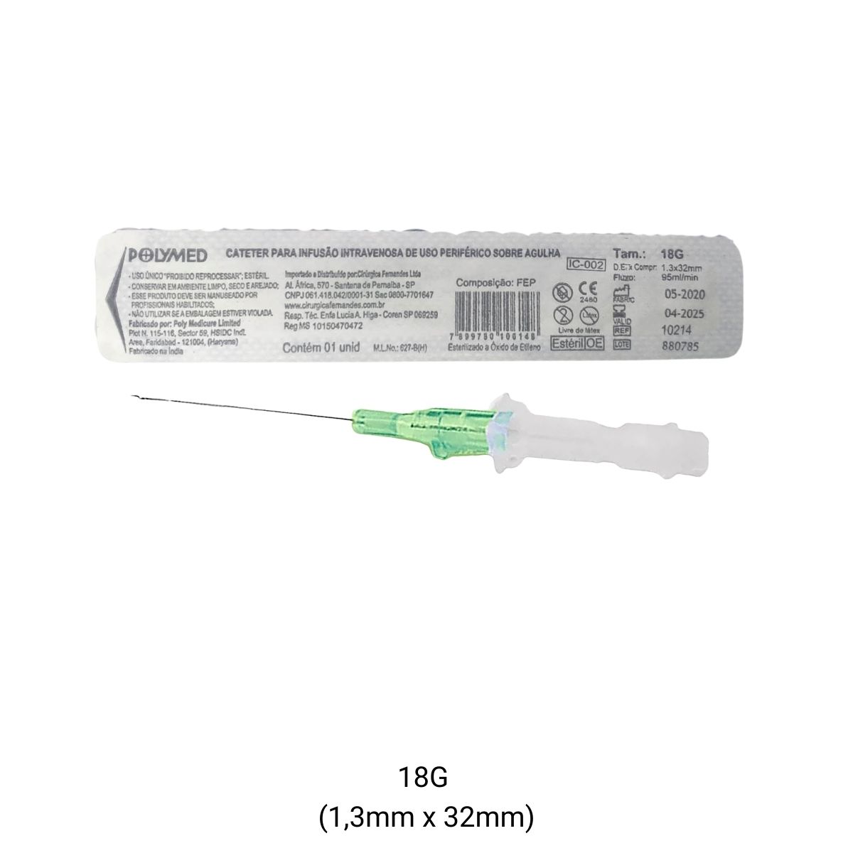 Cateter para Infusão Intravenosa - PolyMed - Unidade - RareMed Hospitalar
