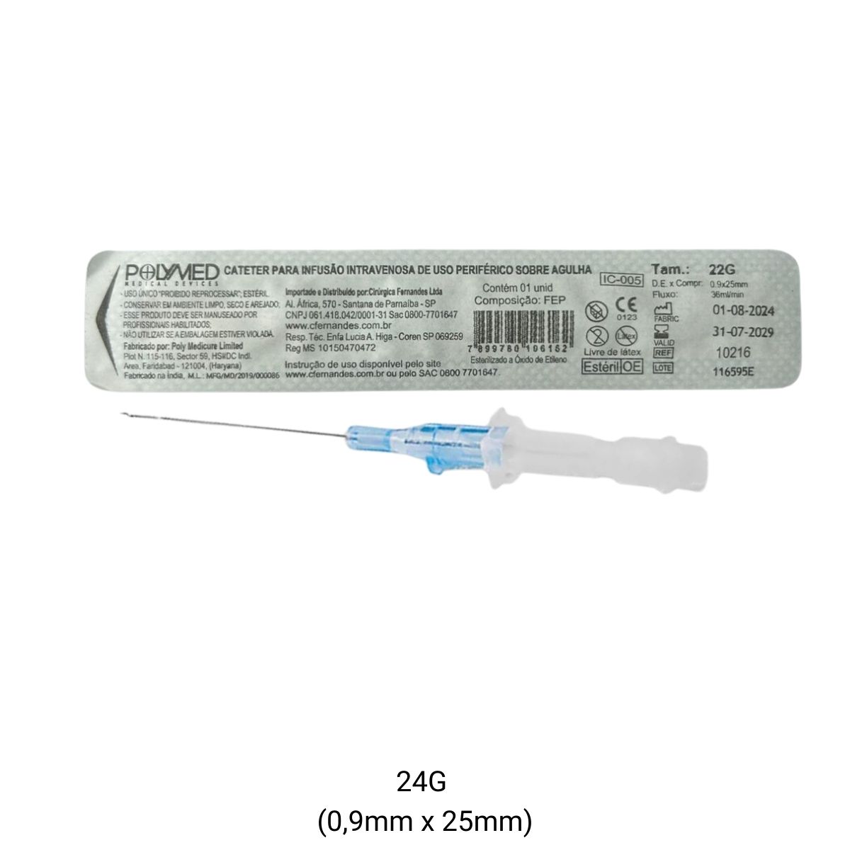 Cateter para Infusão Intravenosa - PolyMed - Unidade - RareMed Hospitalar