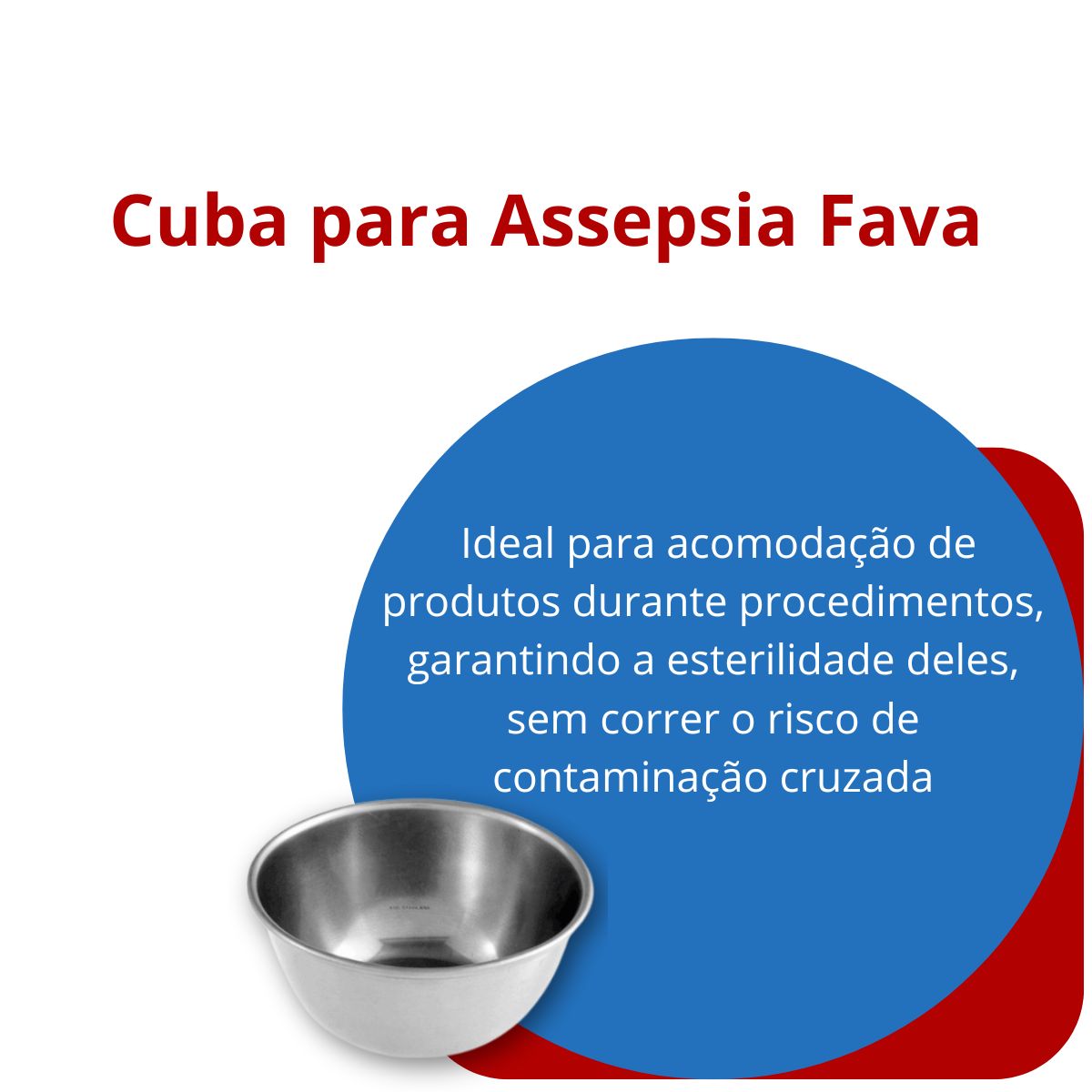 Cuba para Assepsia Redonda - Fava - RareMed Hospitalar