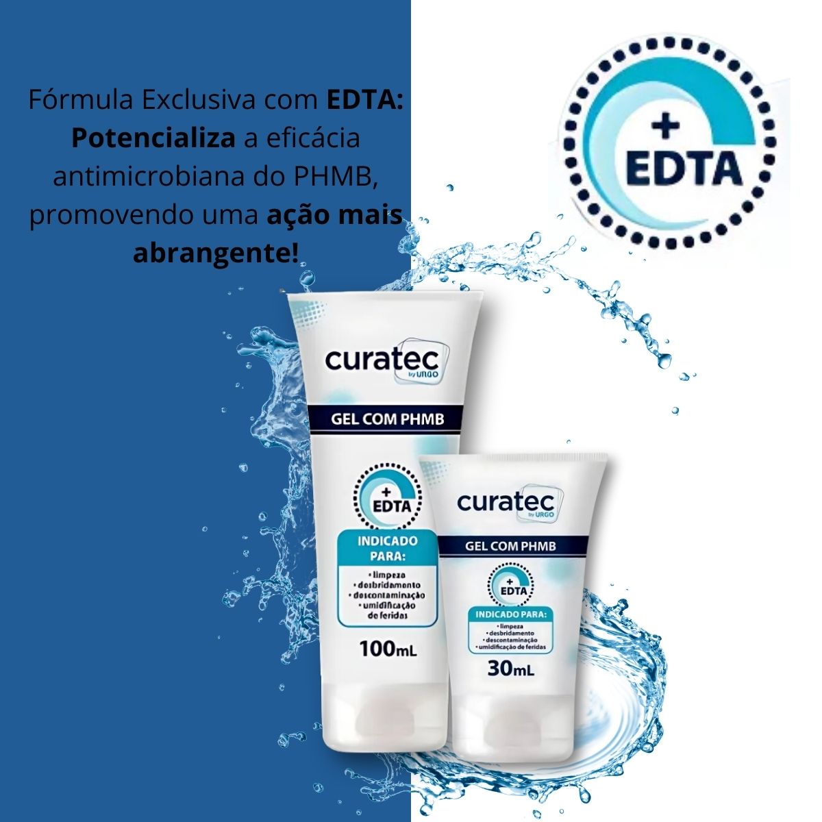 Gel de Limpeza com PHMB + EDTA - Curatec - RareMed Hospitalar
