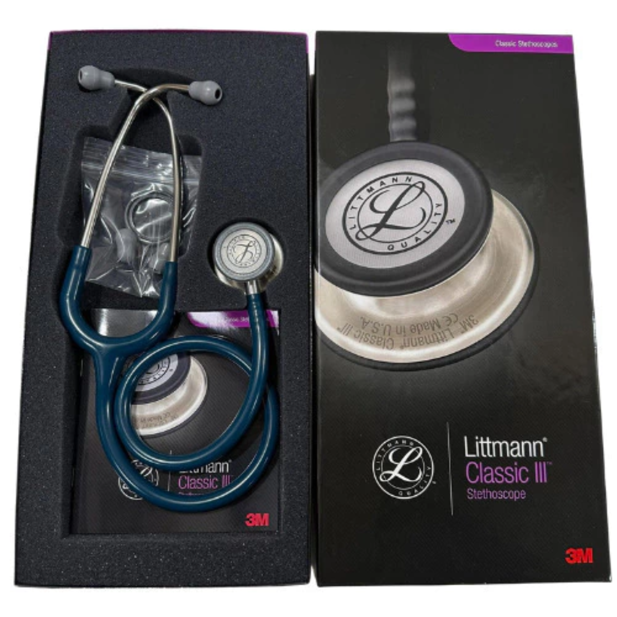 Estetoscópio Littmann Classic III Azul Caribe- 3M - RareMed Hospitalar
