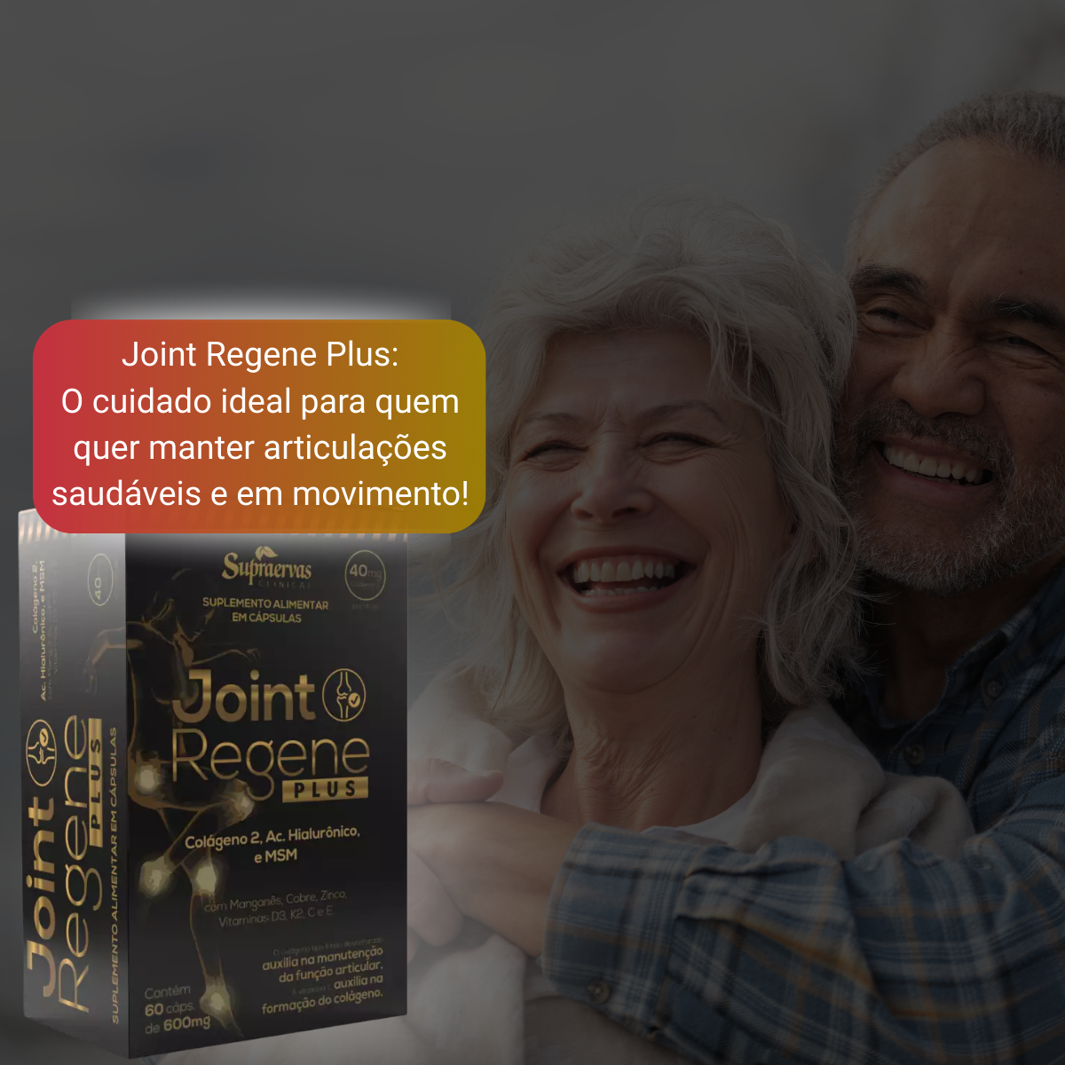 Joint Regene Plus- Colágeno Tipo II + Associações -60caps- Supraervas ...