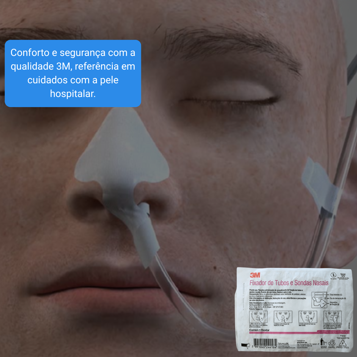 Fixador para Tubos e Sondas Nasais - Unidade - 3M - RareMed Hospitalar
