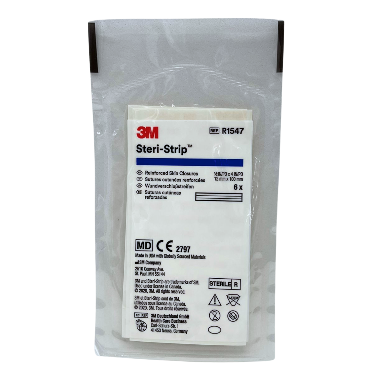Curativo Steri-Strip Ponto Falso 12mm x 100mm C/6 Tiras - 3M - RareMed ...