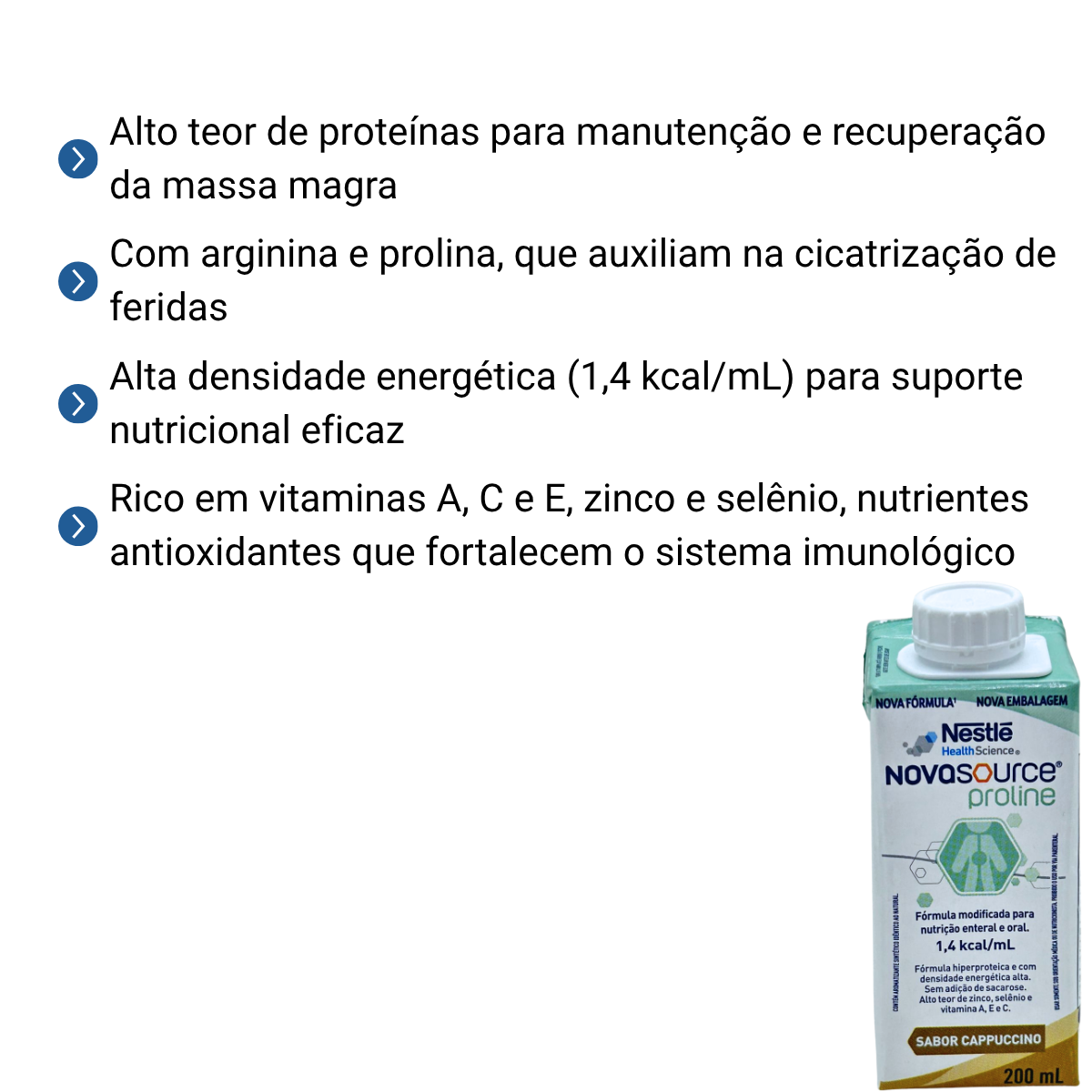 NovaSource Proline Cappuccino 200ml - Nestlé - RareMed Hospitalar