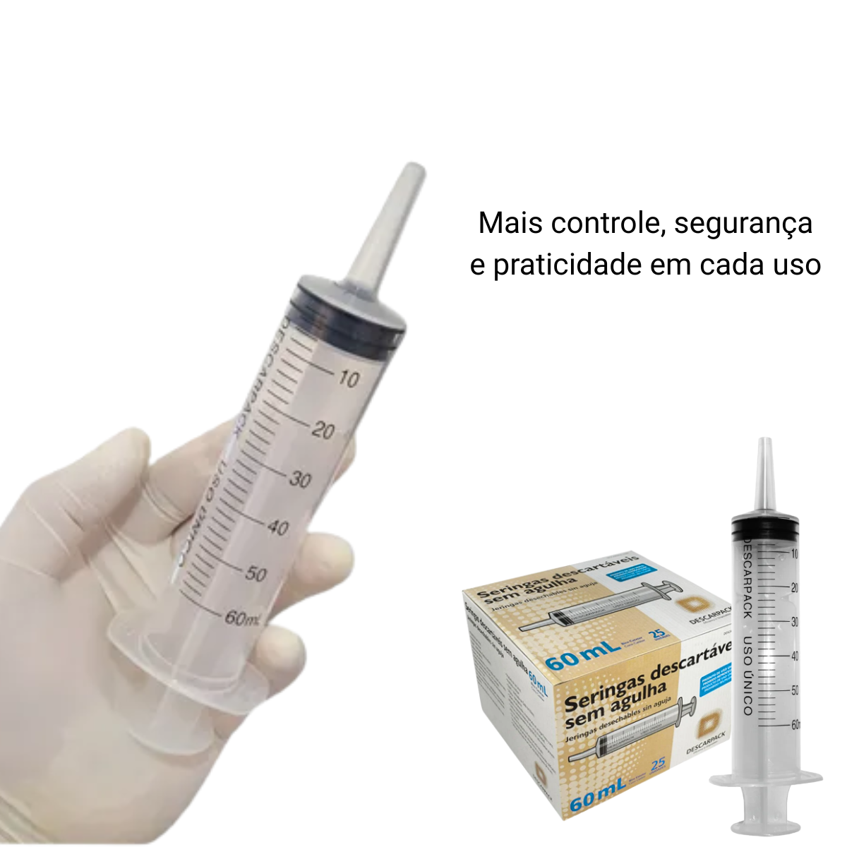 Seringa Descartável Sem Agulha Bico Cateter - Descarpack - Produtos ...